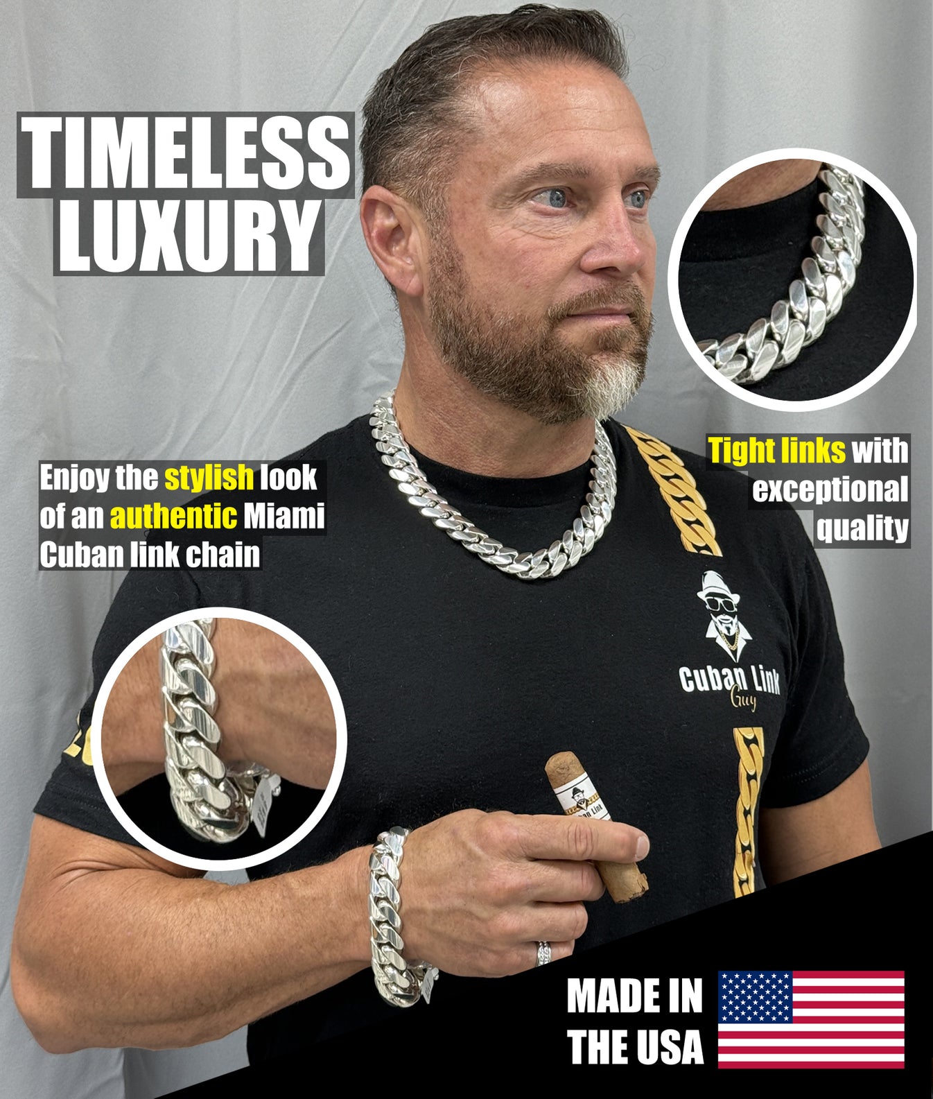 PURE Silver Cuban Links – Cuban Link Guy